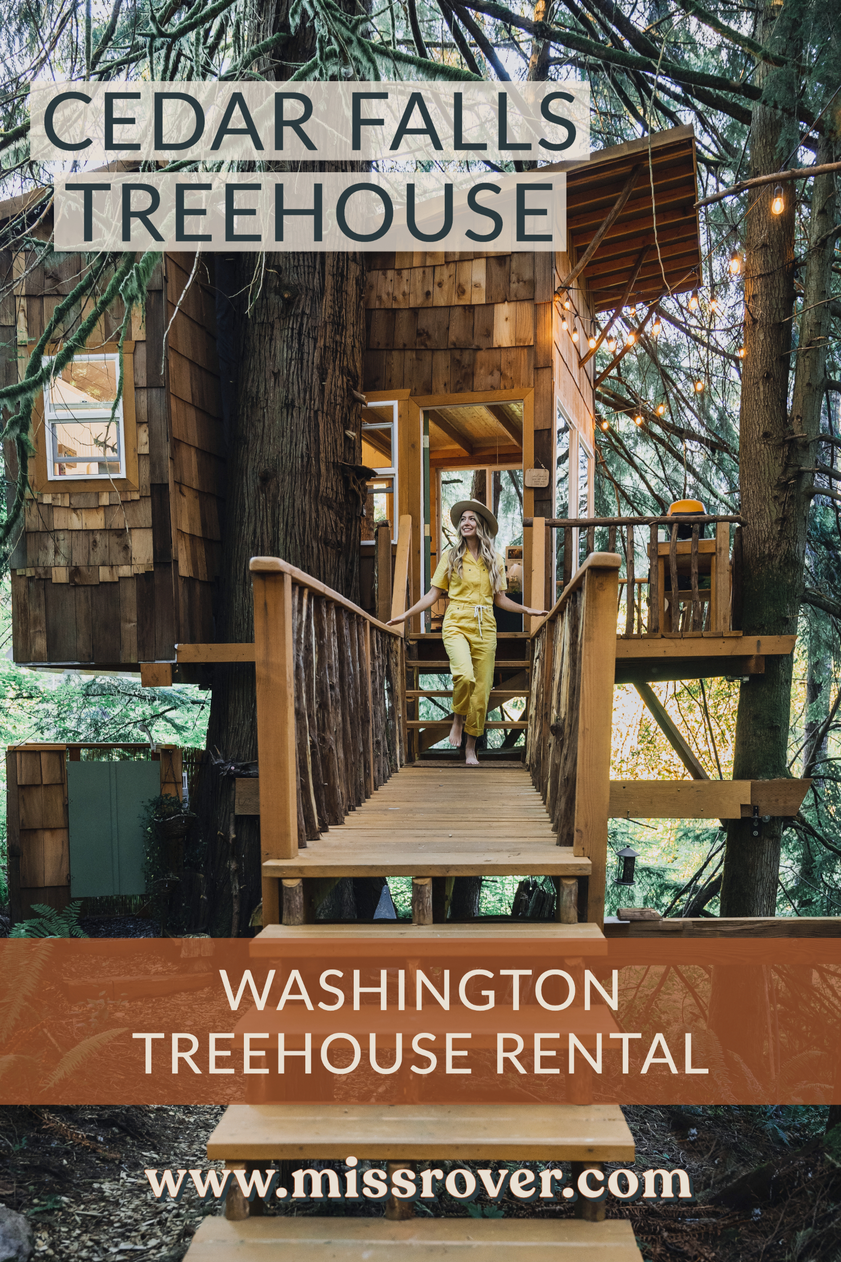 Stay in a Treehouse in Washington: Cedar Falls Treehouse - Miss Rover